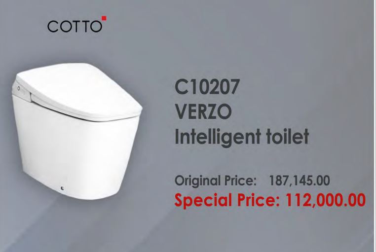 Cotto Verzo intelligent toilet C10207 – Sanitec Import Ventures