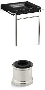 Kallista pinna paletta console table legs with towel bar P74216-ADW-AD ...
