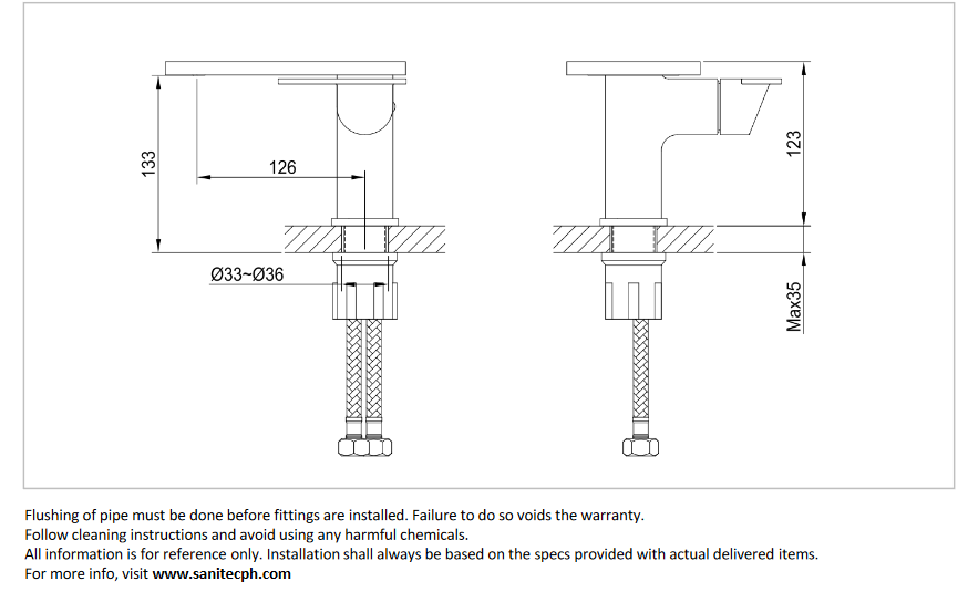 CAE Elba basin mixer with pop up Chrome Plated 35.1882C – Sanitec ...