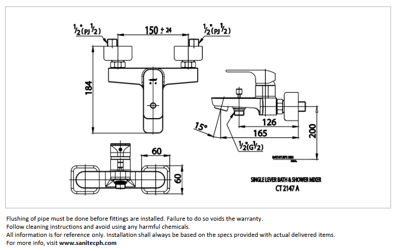 Cotto Scirroco Exposed Shower Mixer with diverter Matt Black CT2147A#B ...