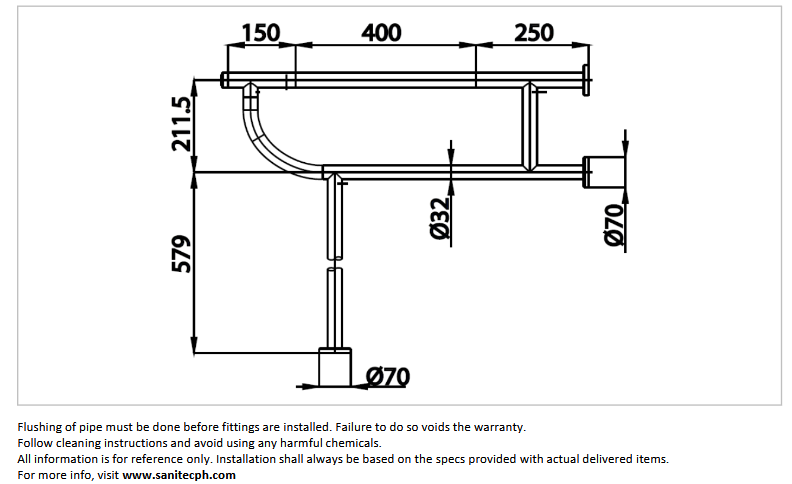 Cotto Care Natura floor standing support arm CT0165 – Sanitec Import ...