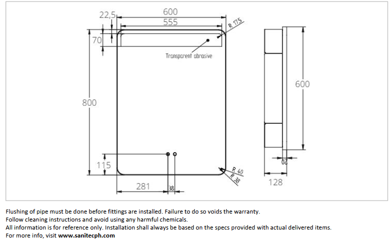 Cotto LED mirror with touch sensor MFL001 – Sanitec Import Ventures