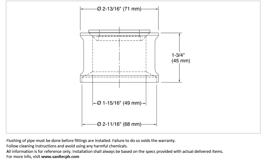 Kallista Drain Spacer Kit P21640-00-AD – Sanitec Import Ventures
