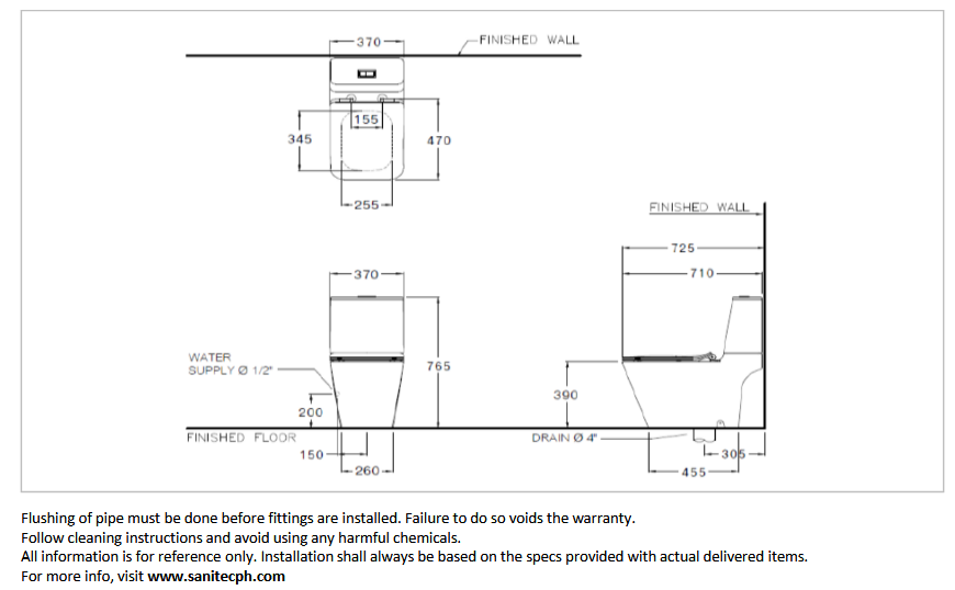 Cotto Simply Modish Two Piece Watercloset C12417 – Sanitec Import Ventures